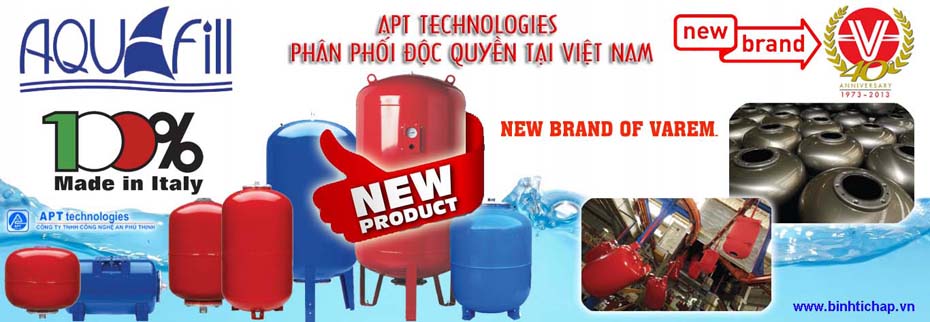 Phân phối độc quyền bình tích áp Aquafill - Italy